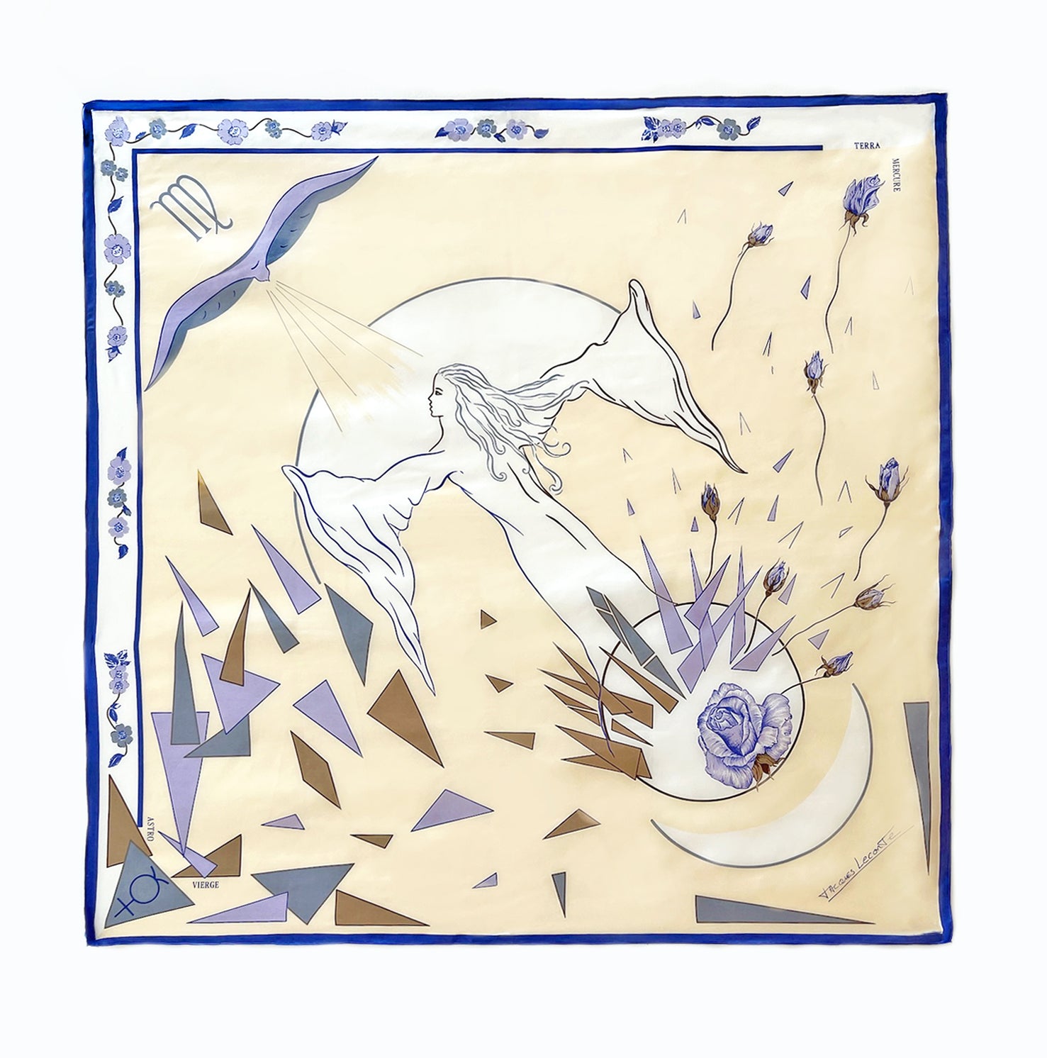 Silk Scarf Virgo - Jacques Leconte