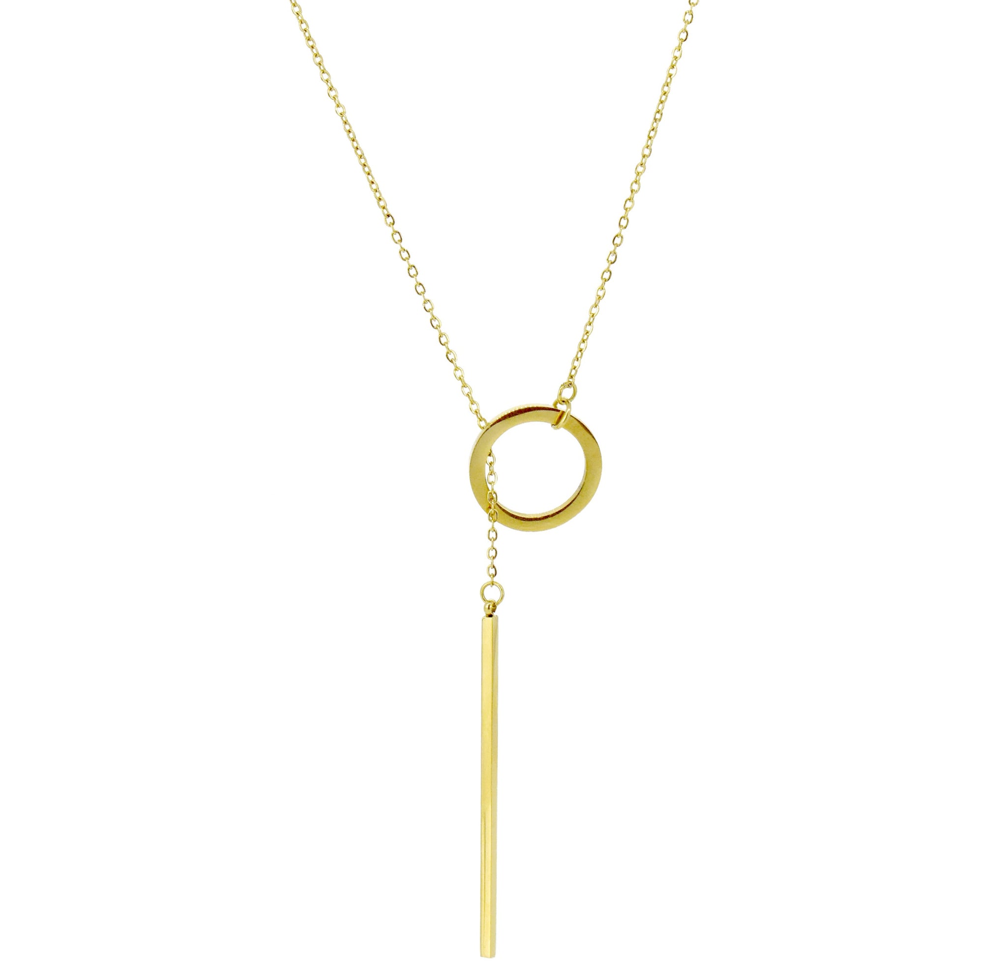 Lana Lariat Bar Chain Necklace - Waterproof Jewelry