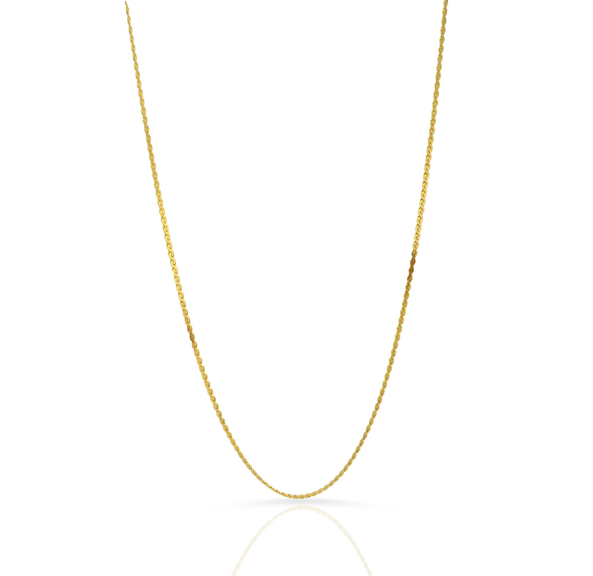 Faye Dainty Thin Gold Chain Necklace Sample - Waterproof Chains