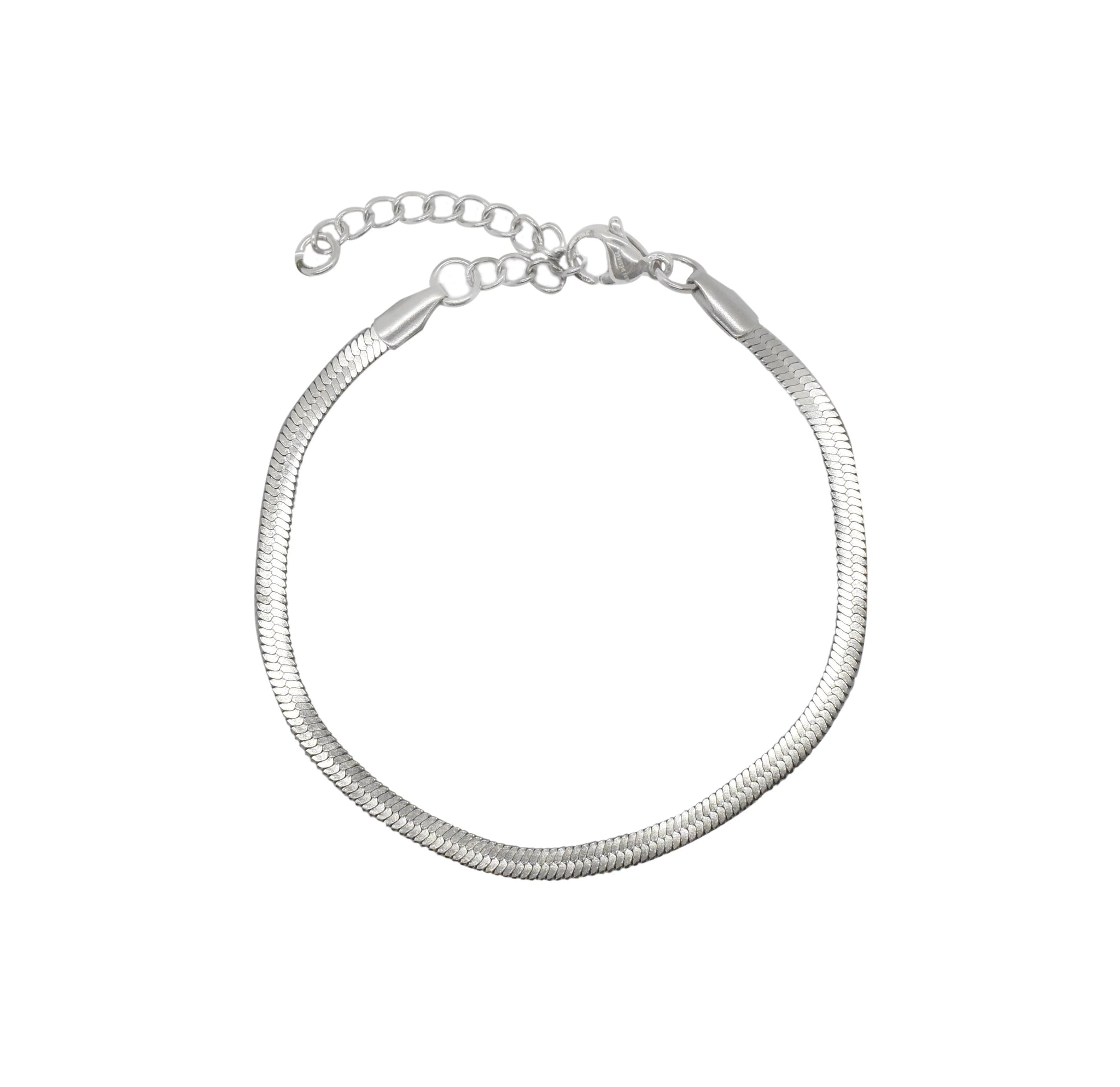 Becca Silver Snake Chain Bracelet Sample - Waterproof Jewelry