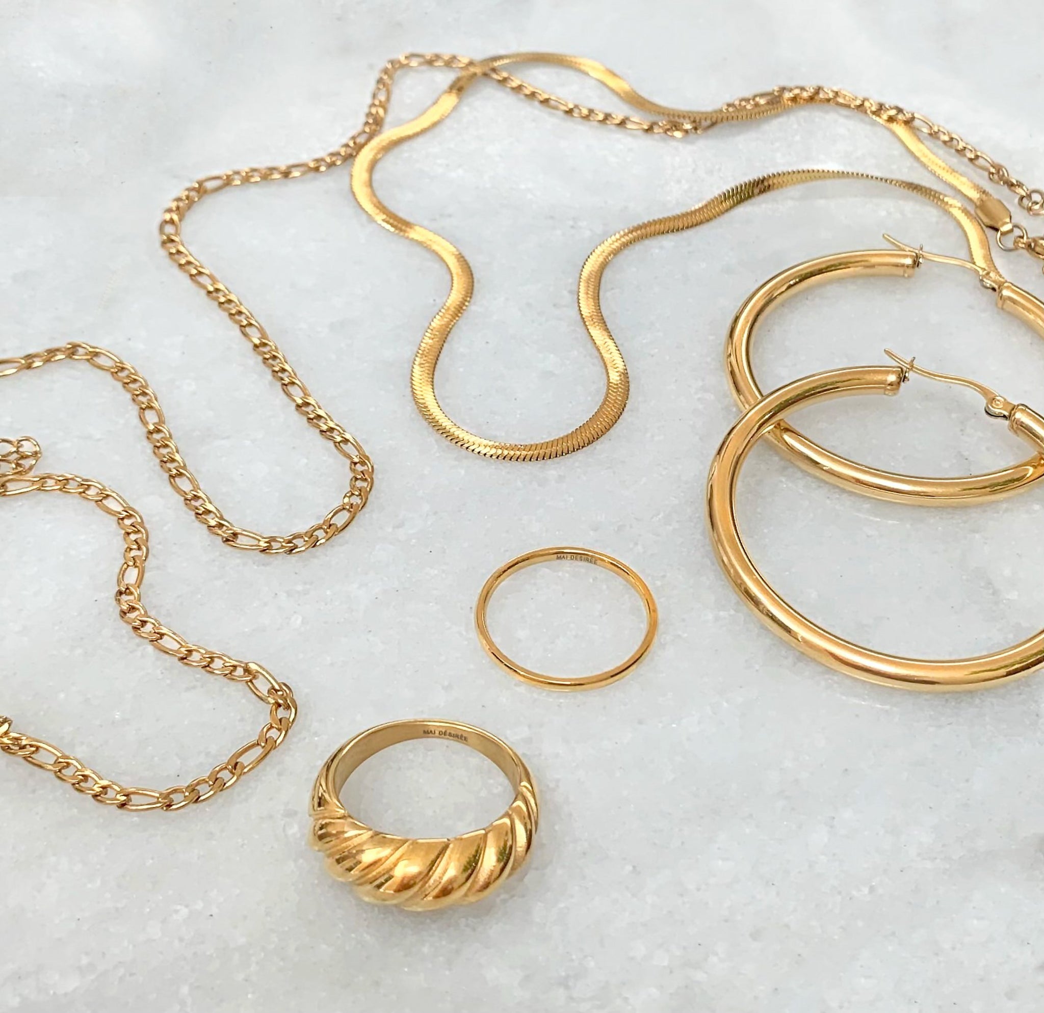 The Essential Bundle Box - Gold Waterproof Jewelry